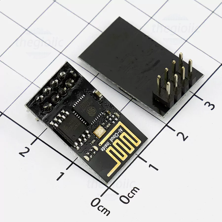 ESP-01 AI-Thinker Mạch Thu Phát Wifi ESP8266, Tần số 2.4Ghz, 802.11 b/g ... ESP-01 AI-Thinker Mạch Thu Phát Wifi ESP8266, Tần số 2.4Ghz, 802.11 b/g ...